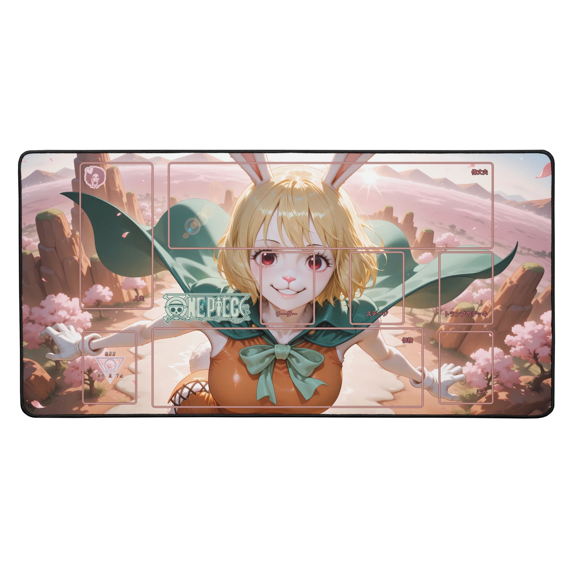 Carrot One Piece Wild Hare Waifu Playmat x Zones 16"x32" XL PC TCG ...